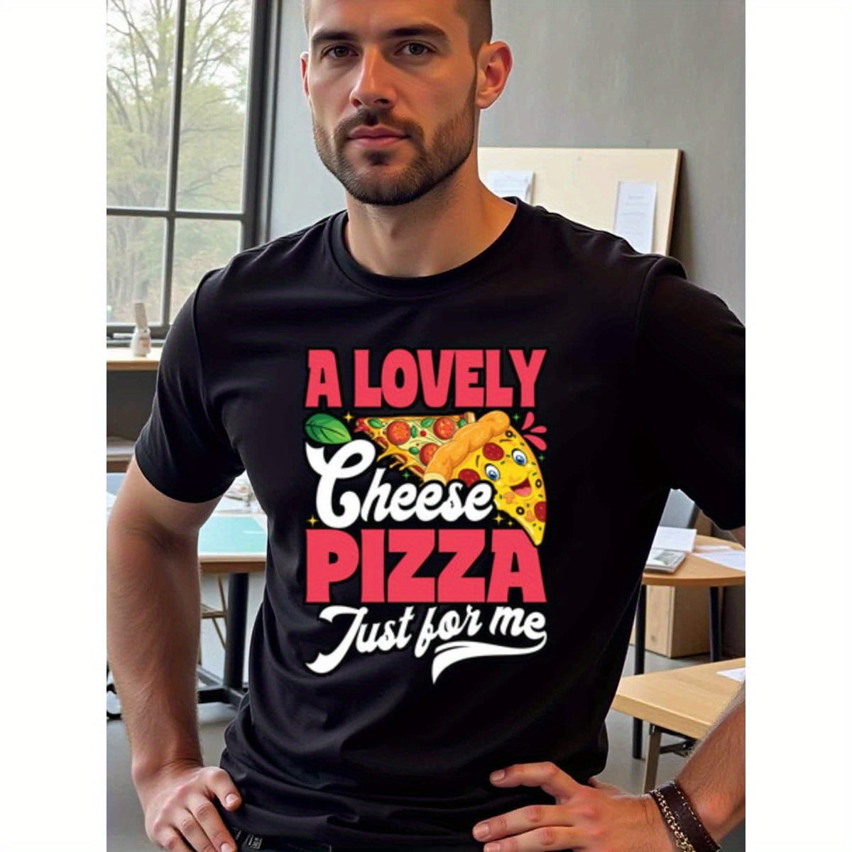 natee local warehouse clearance Cheesy Pizza Lovers Tee - a Lovely ...