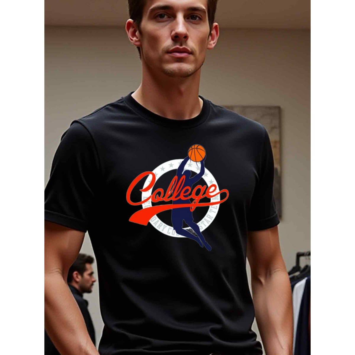 natee local warehouse clearance College Basketball Slam Dunk Graphic ...