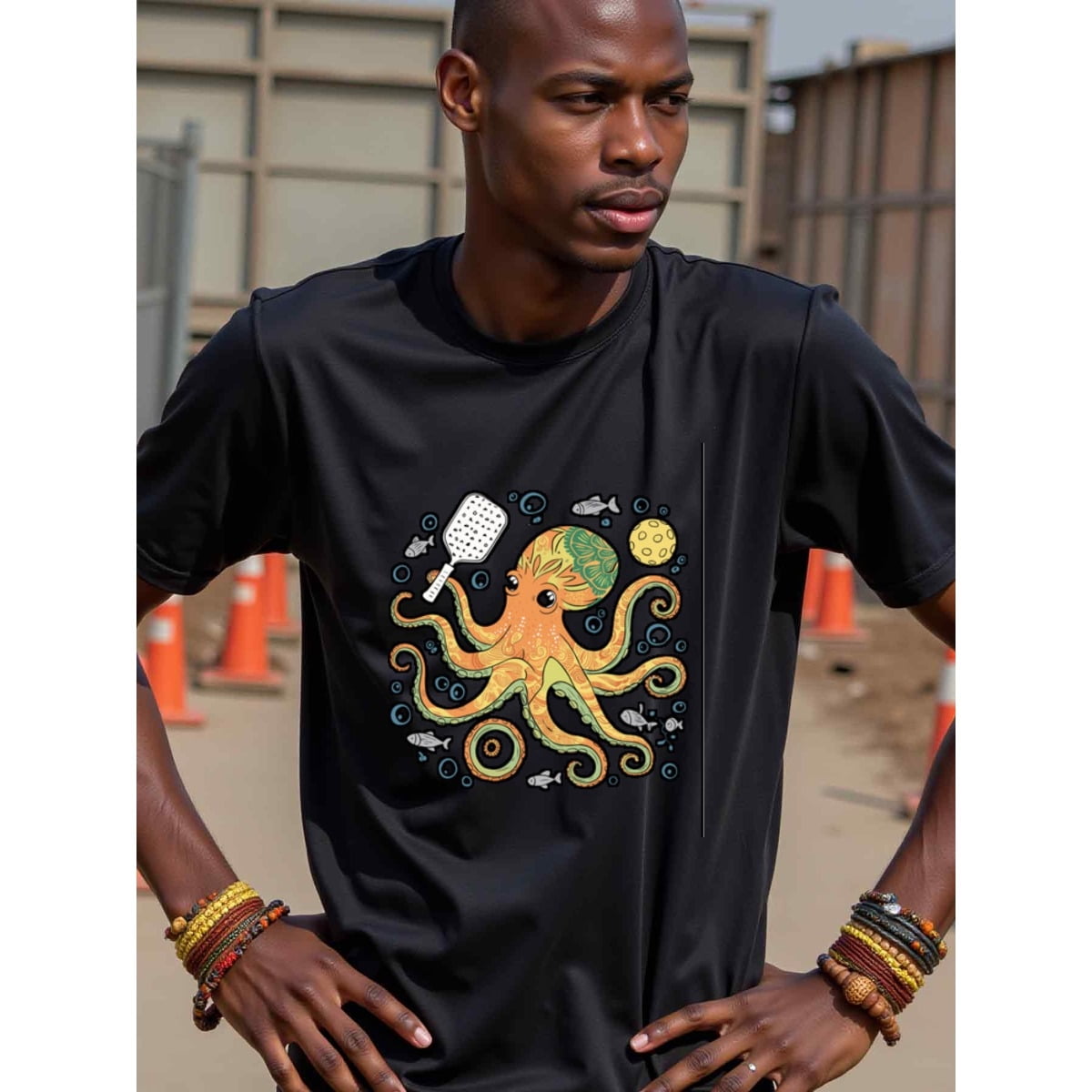 natee local warehouse clearance Colorful Octopus Graphic Tee for Ocean ...