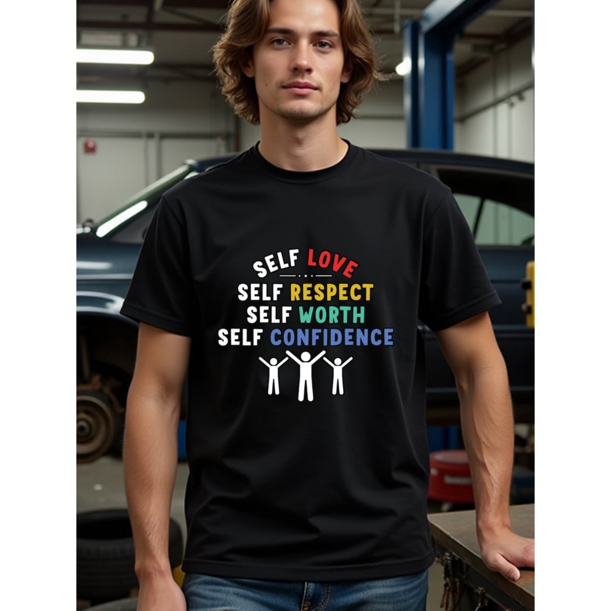 natee local warehouse clearance Empowerment T-shirt: Self-love, Respect ...