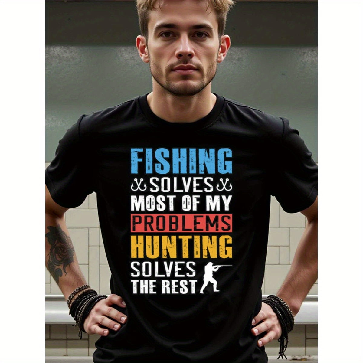 natee local warehouse clearance Fishing Solves Most Problems, Hunting ...