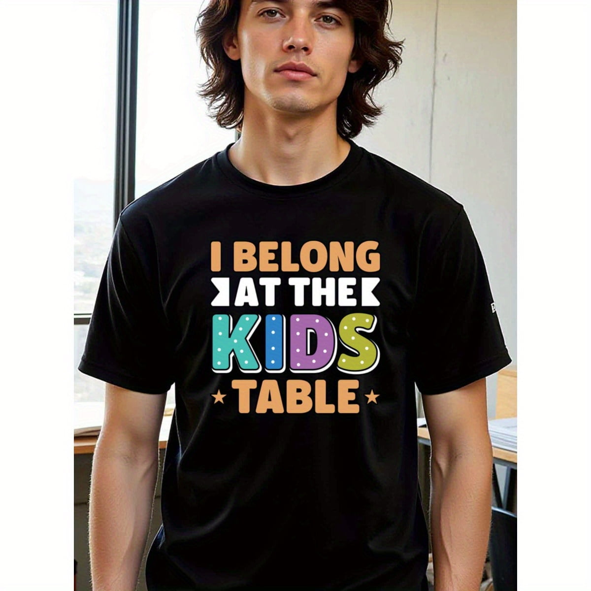 natee local warehouse clearance Fun Kids Table Tee - I Belong at the ...