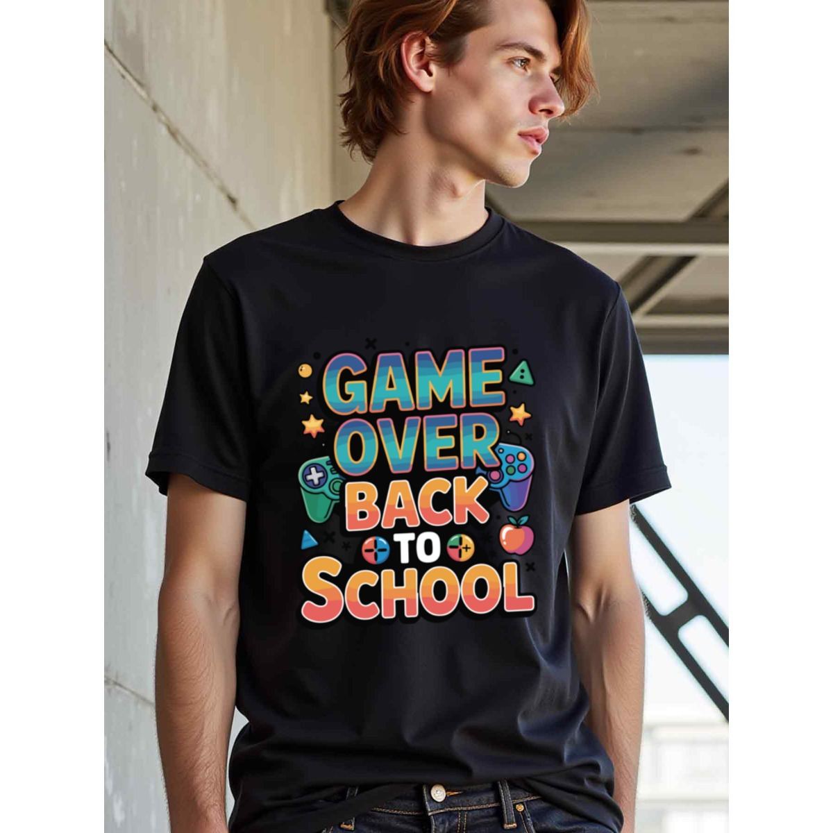 natee local warehouse clearance Game Over Back to School: Fun Gamer ...