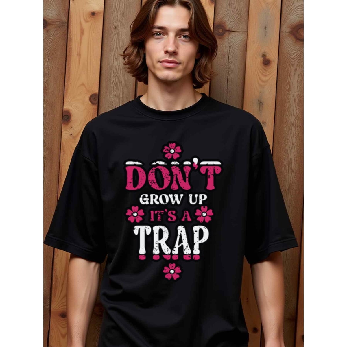 natee local warehouse clearance Don't Grow Up, It's a Trap, man's T ...