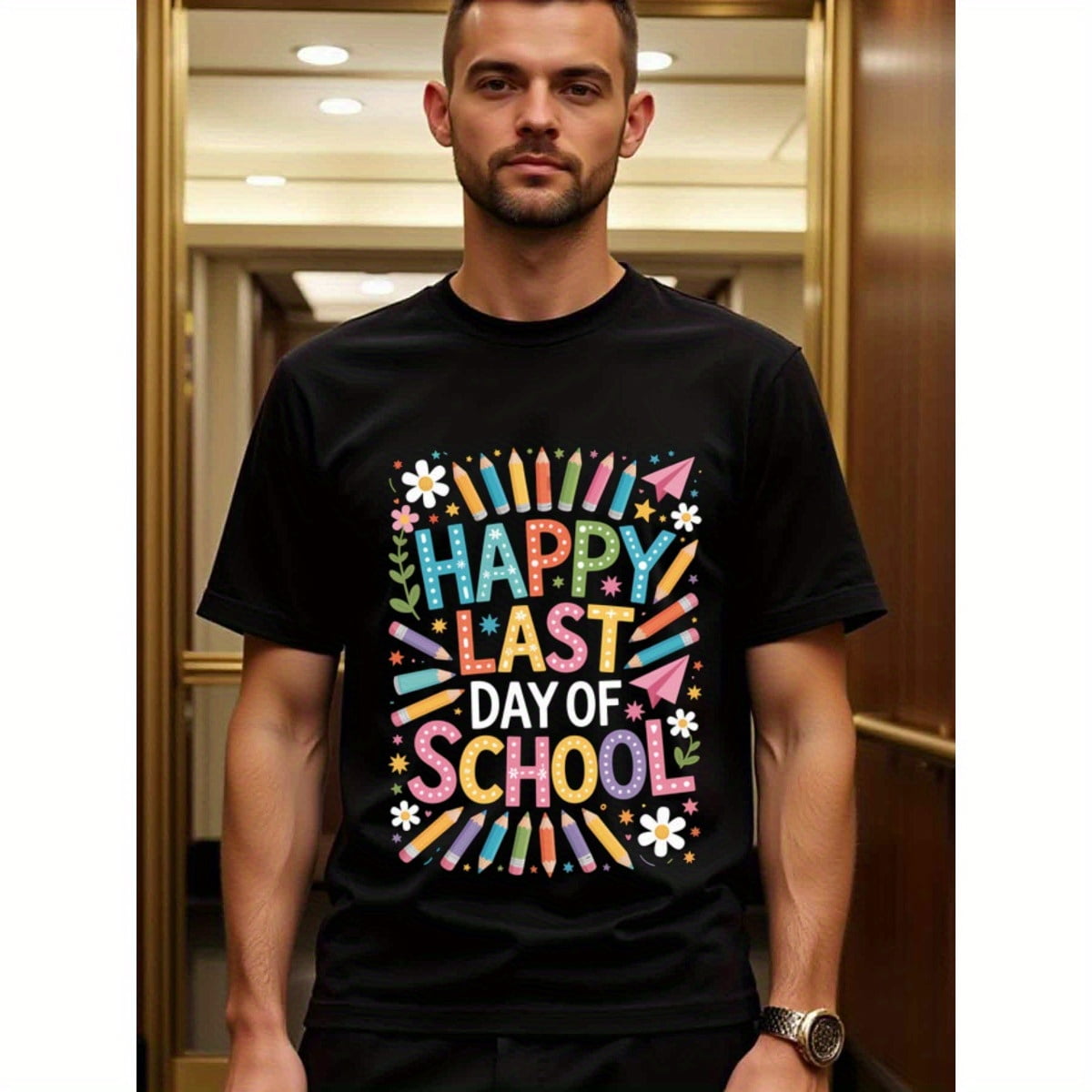 natee Happy Last Day of School Shirt - Celebrate End of Year!, 100% ...