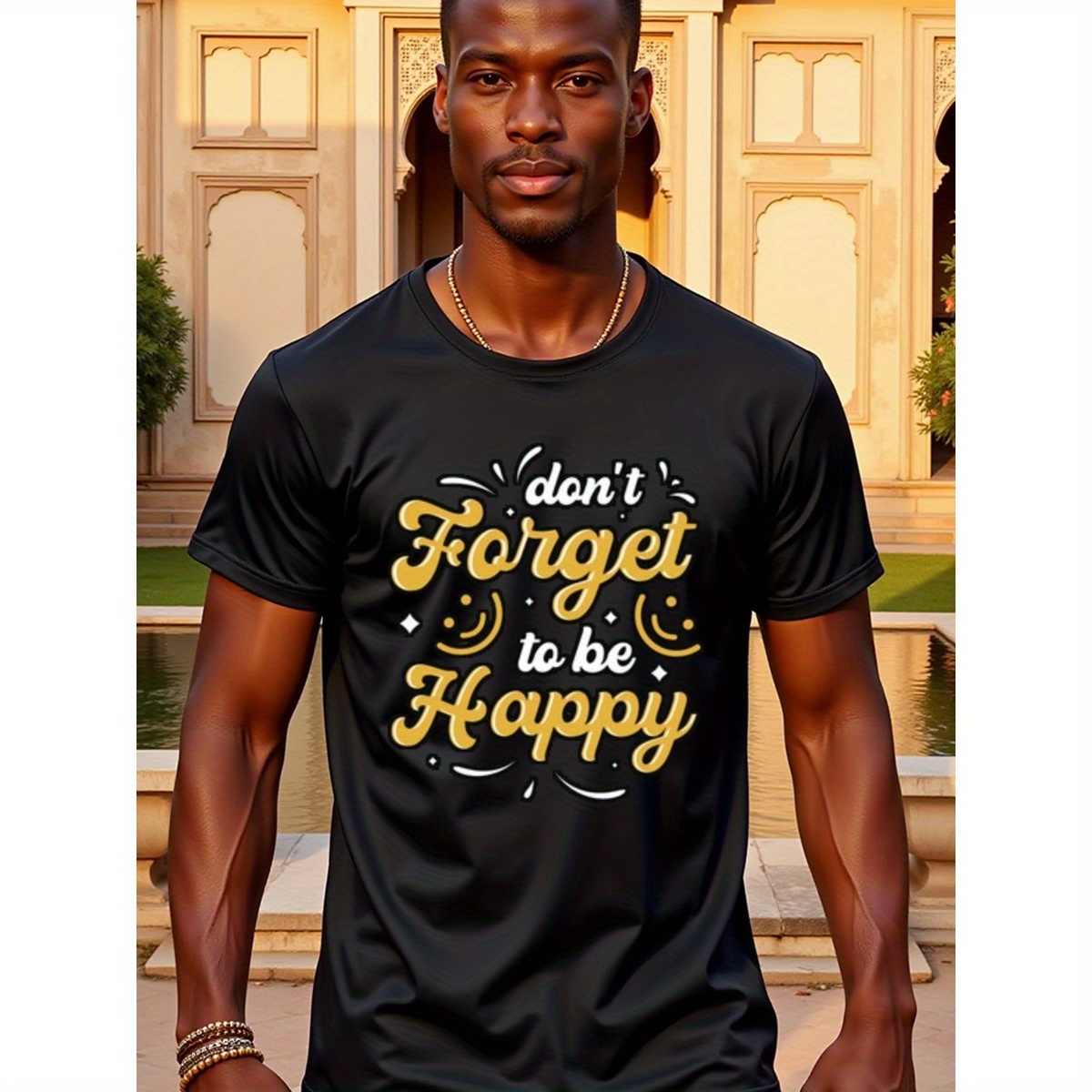 natee local warehouse clearance Motivational Black T-shirt: Don't ...
