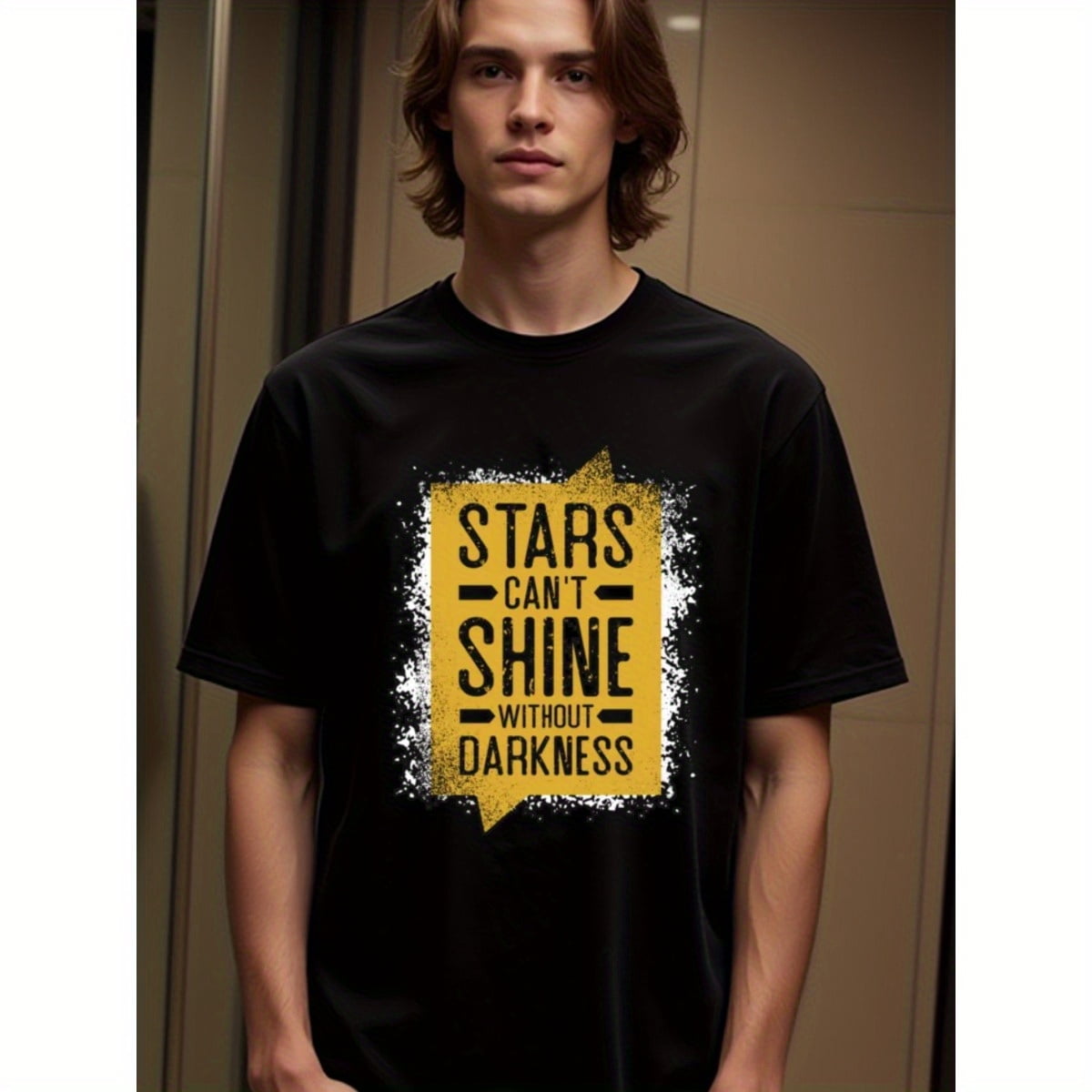 natee local warehouse clearance Motivational Quote T-shirt: Stars Can't ...