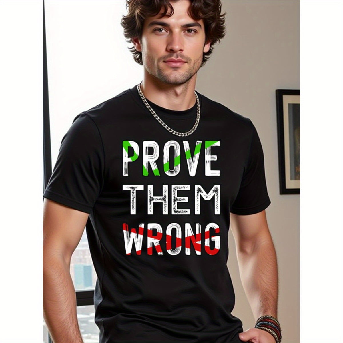 natee local warehouse clearance Motivational T-shirt: Prove Them Wrong ...