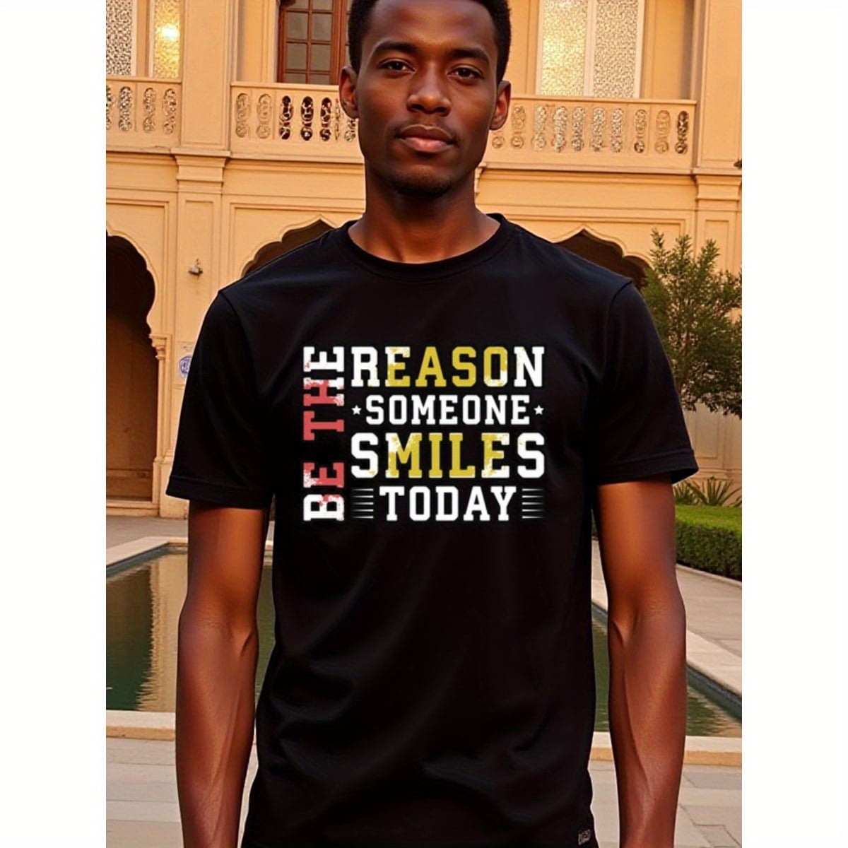 natee local warehouse clearance Motivational T-shirt: Be the Reason Someone Smiles Today, 100% ...