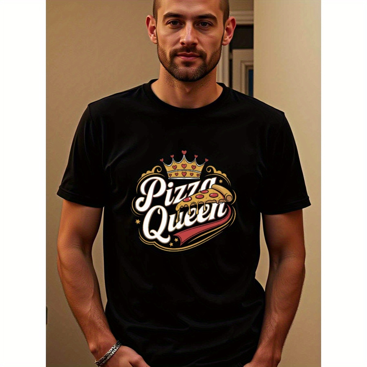 natee local warehouse clearance Pizza Queen Crowned Pizza Lovers Tee ...