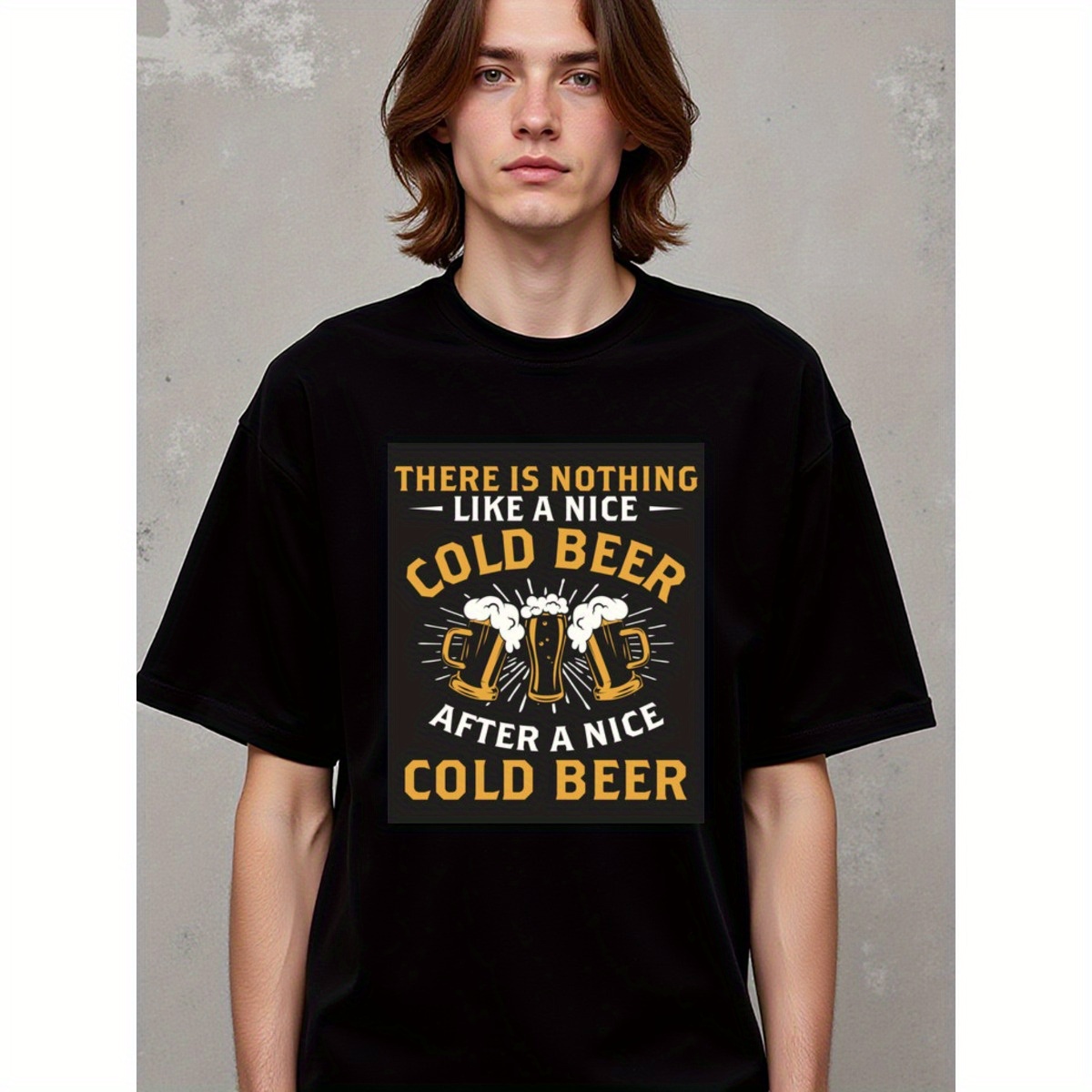 natee local warehouse clearance Refreshing Cold Beer Humor T-shirt, 100 ...