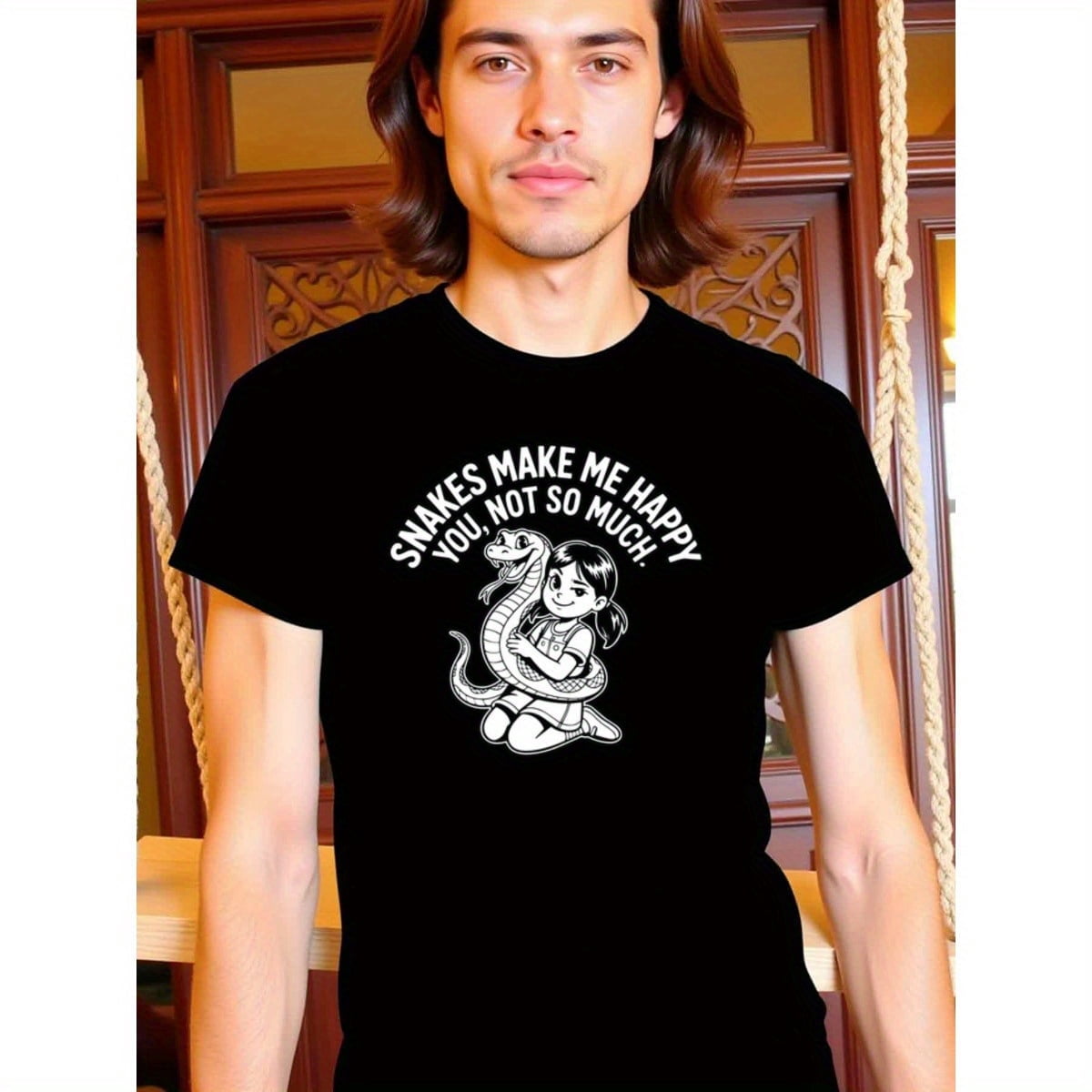 natee local warehouse clearance Snake Lovers Tee: Snakes Make Me Happy ...