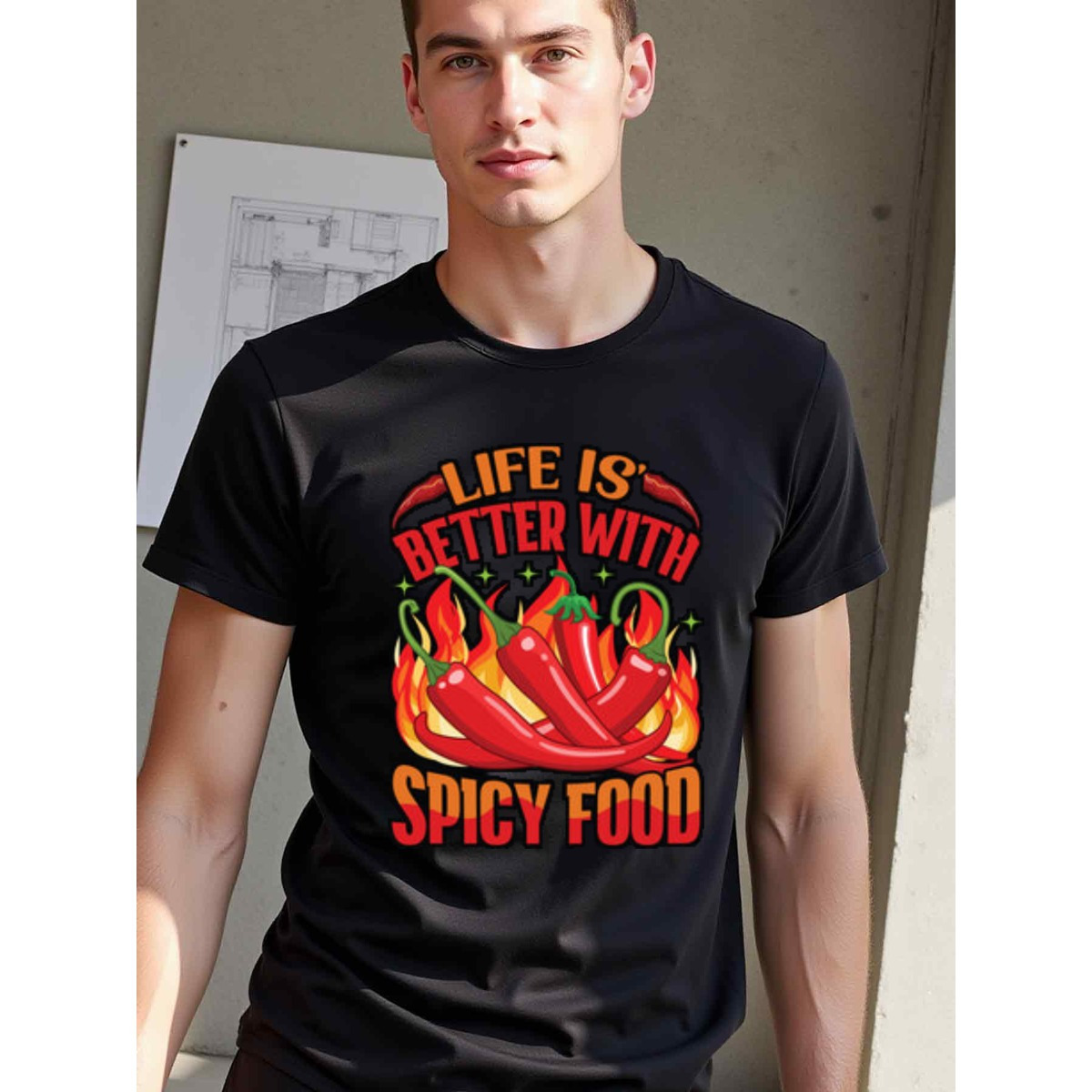 natee local warehouse clearance Spicy Life: Bold Statement T-shirt for ...