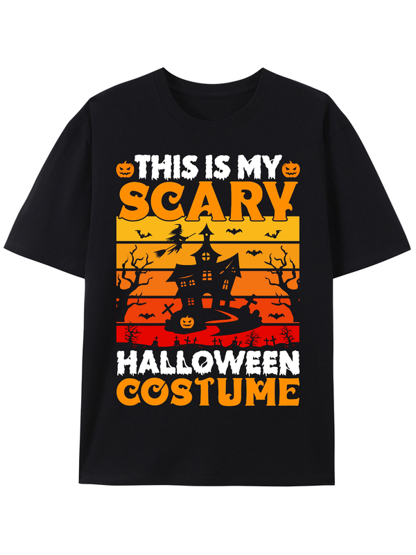 natee local warehouse clearance Spooky Halloween Costume T-shirt: This ...