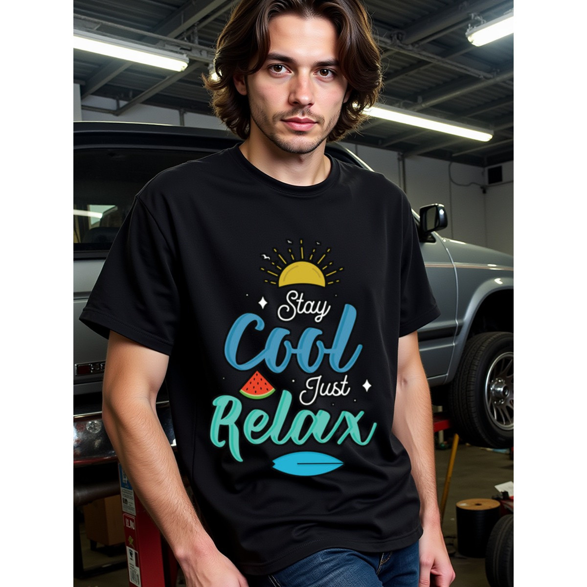 natee local warehouse clearance Stay Cool, Just Relax - Summer Vibes T ...
