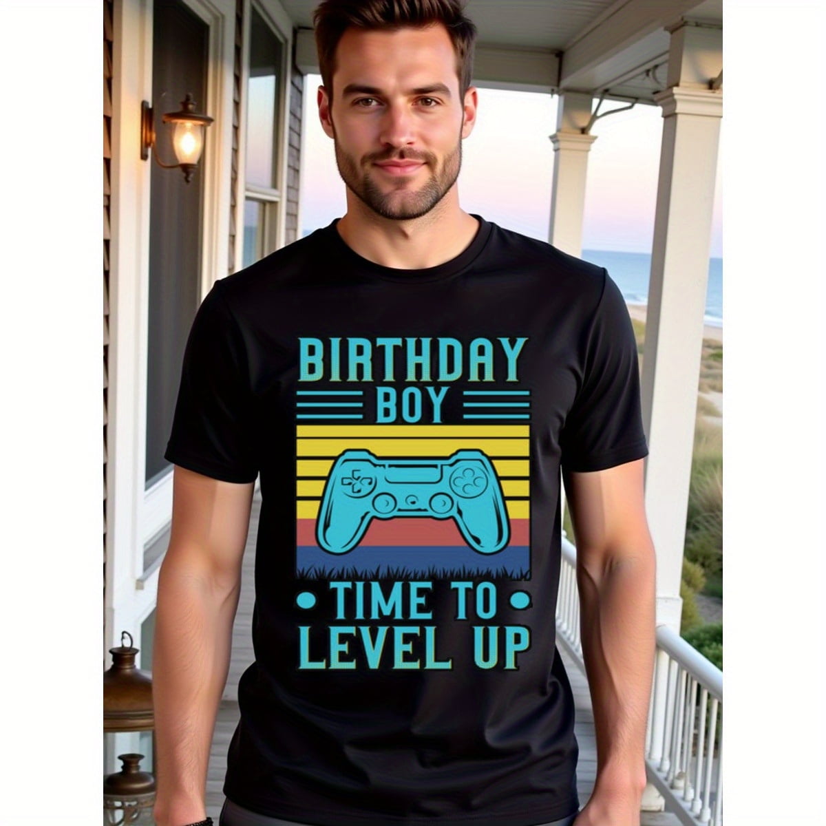 natee local warehouse clearance Video Game Birthday Boy Shirt: Time to Level Up, Men's T-Shirt ...