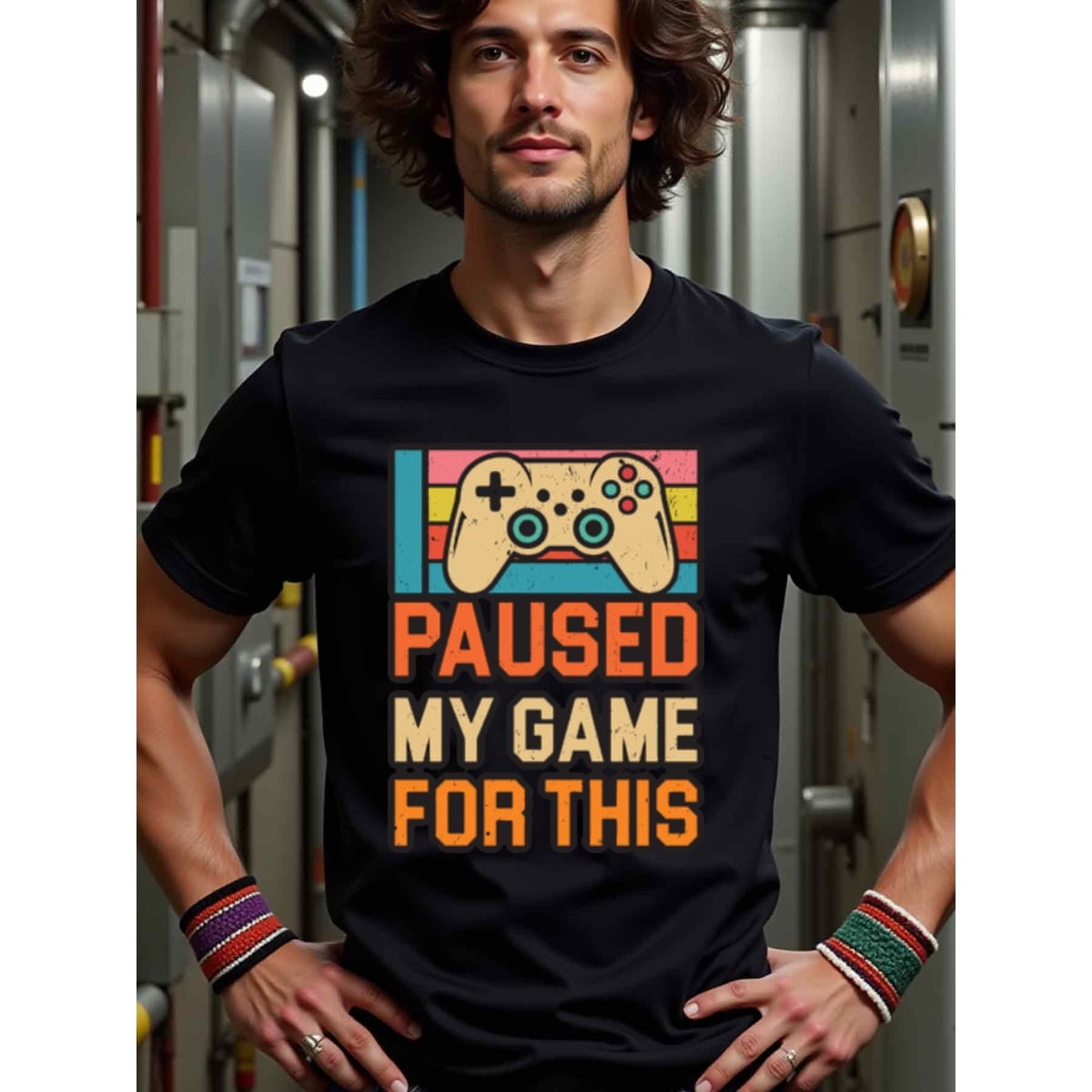 natee local warehouse clearance Video Gamer Humor: Paused My Game for This Retro Controller Tee ...