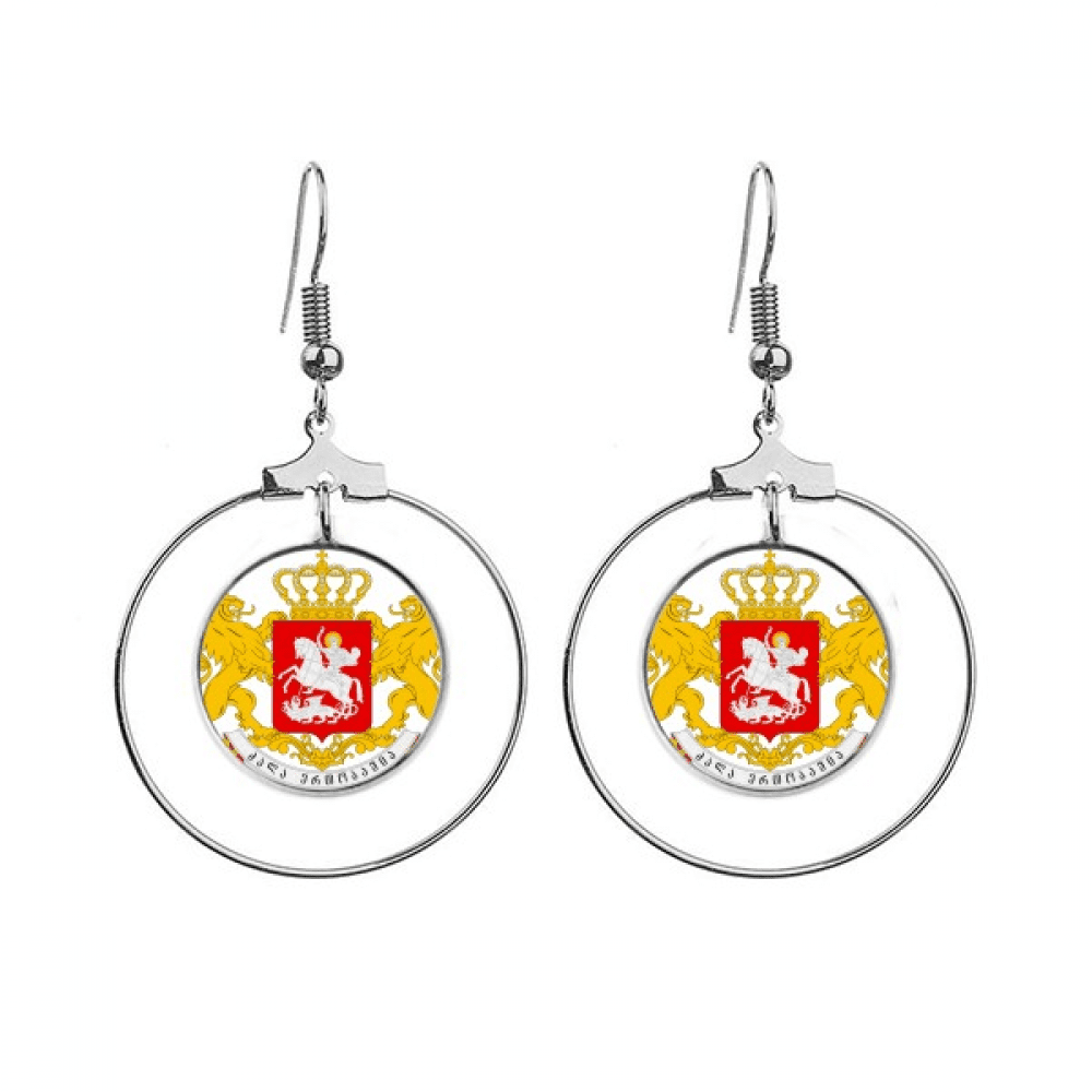 national emblem country earrings dangle hoop jewelry drop circle ...