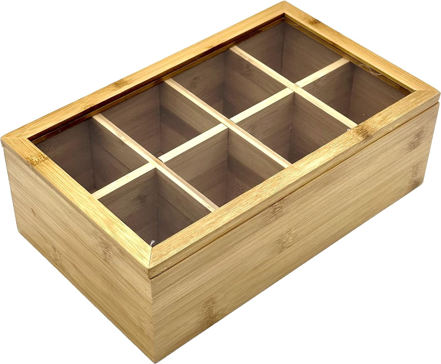 natural bamboo spice packets & condiments storage box organizers with ...