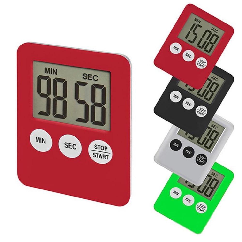 Large Digital LCD Kitchen Cooking Timer Count-Down Up Clock Alarm ...