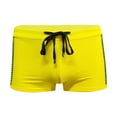 Mens Swimwear Mens Fashion Polka Dot Splicing Flat Sports Body