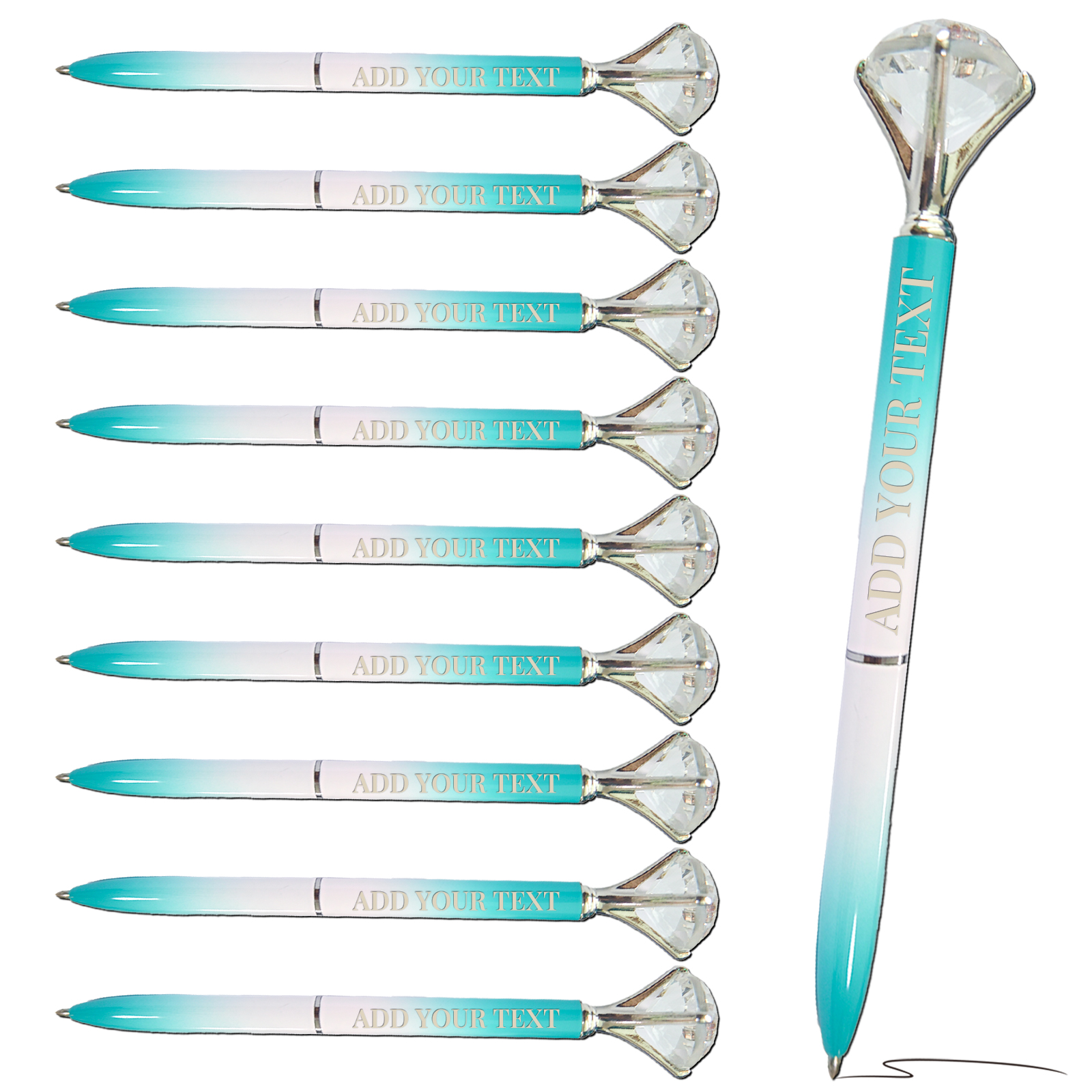 Personalized Crystal Diamond Pens Custom Ballpoint Pen with Engraved ...