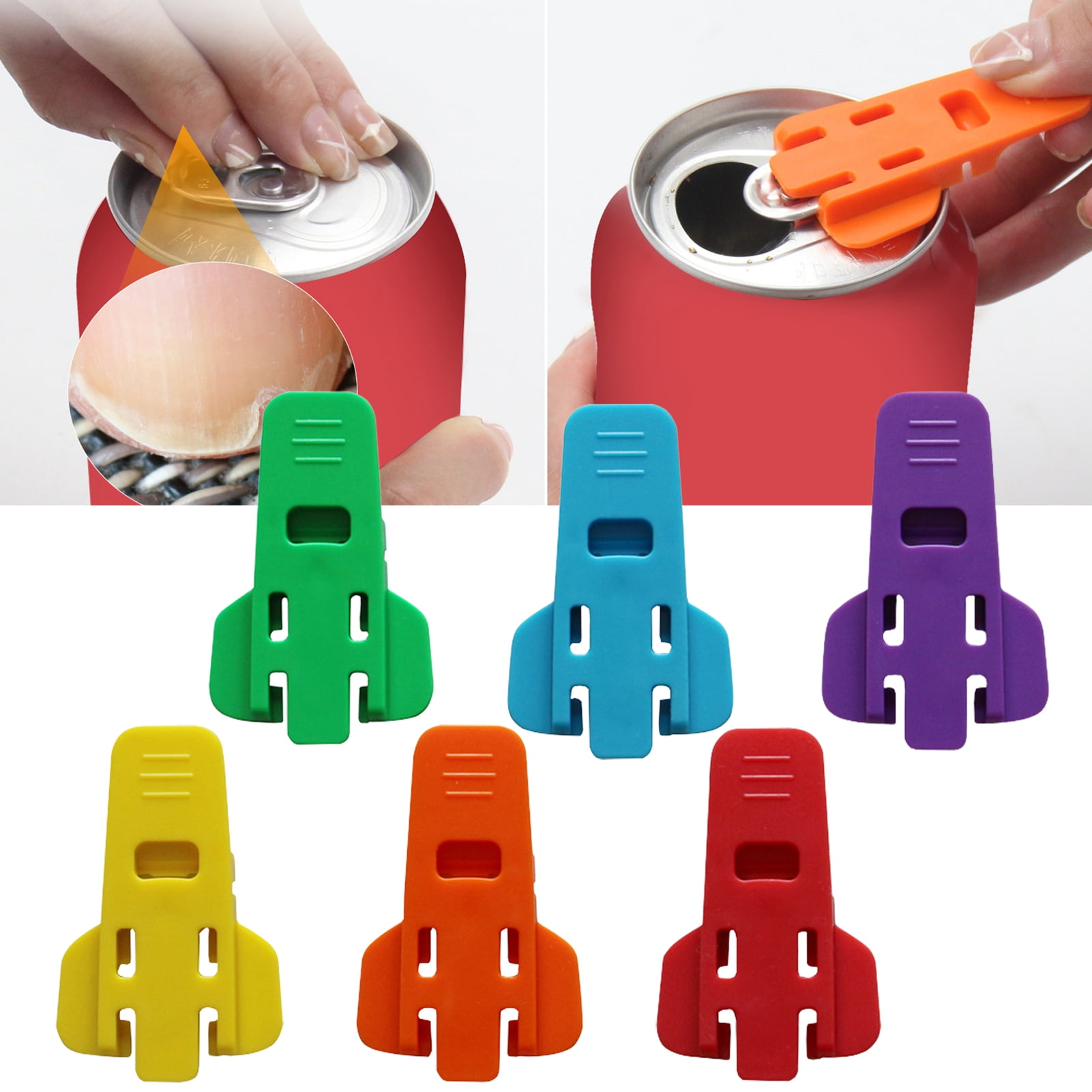 nbuaila 2Pcs Beer Can Opener Ergonomic Labor-saving Protect Your Nail ...