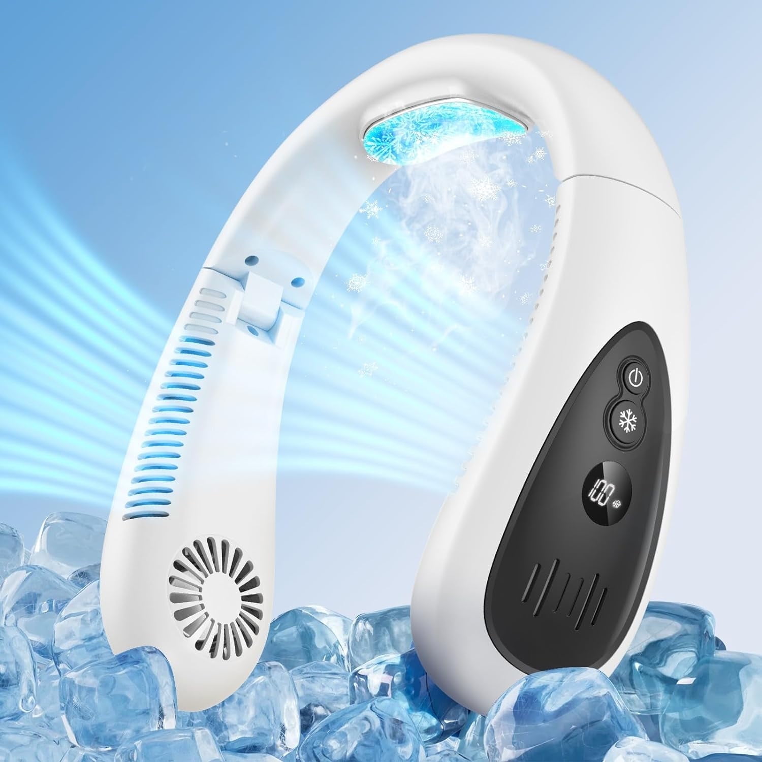 neck air conditioner, 5000mah portable neck fan with semiconductor ...