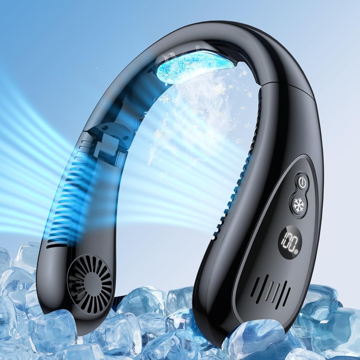 neck air conditioner, 5000mah portable neck fan with semiconductor ...