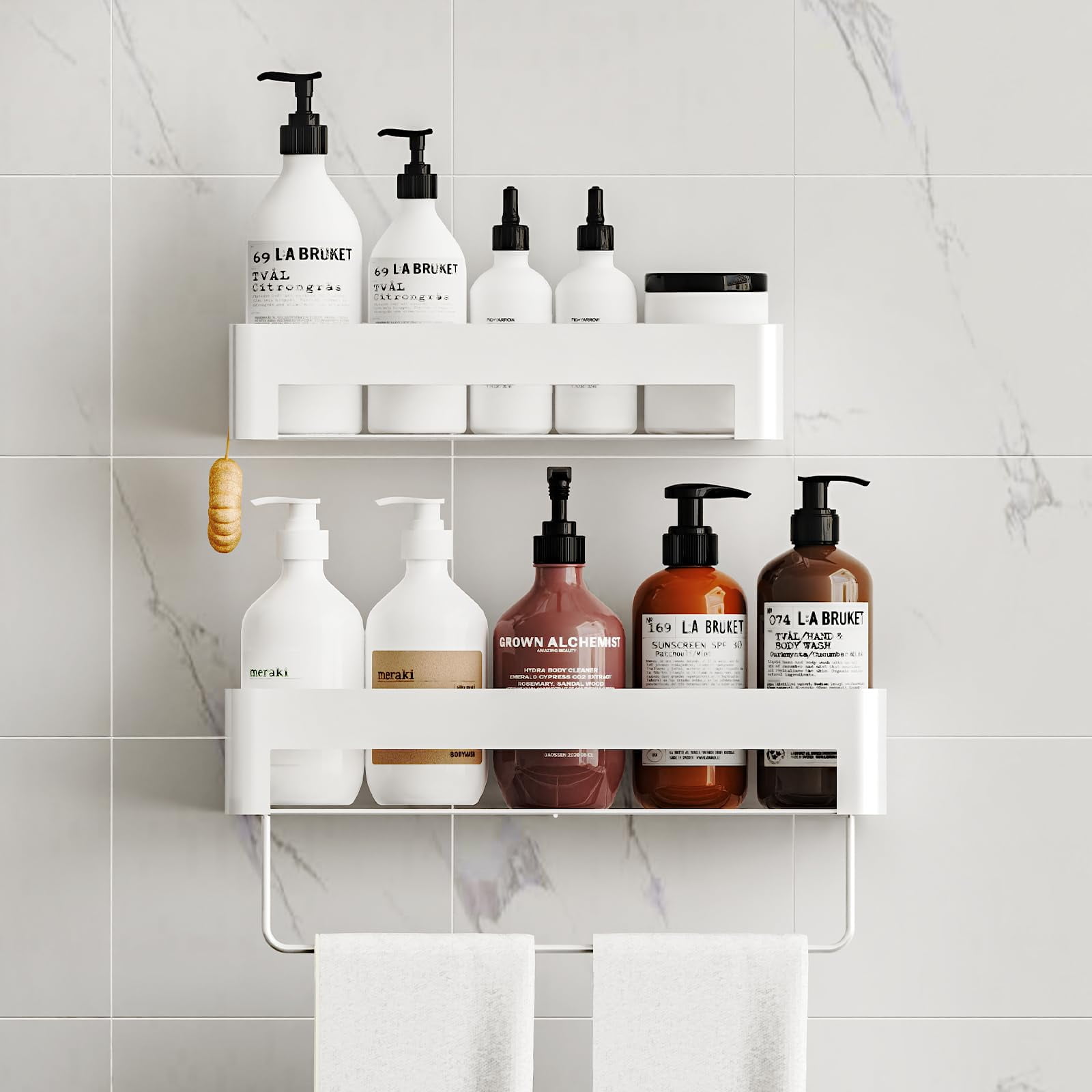 necvha Shower Caddy, Modular Bathroom Shower Organizer, Rustproof Caddy ...