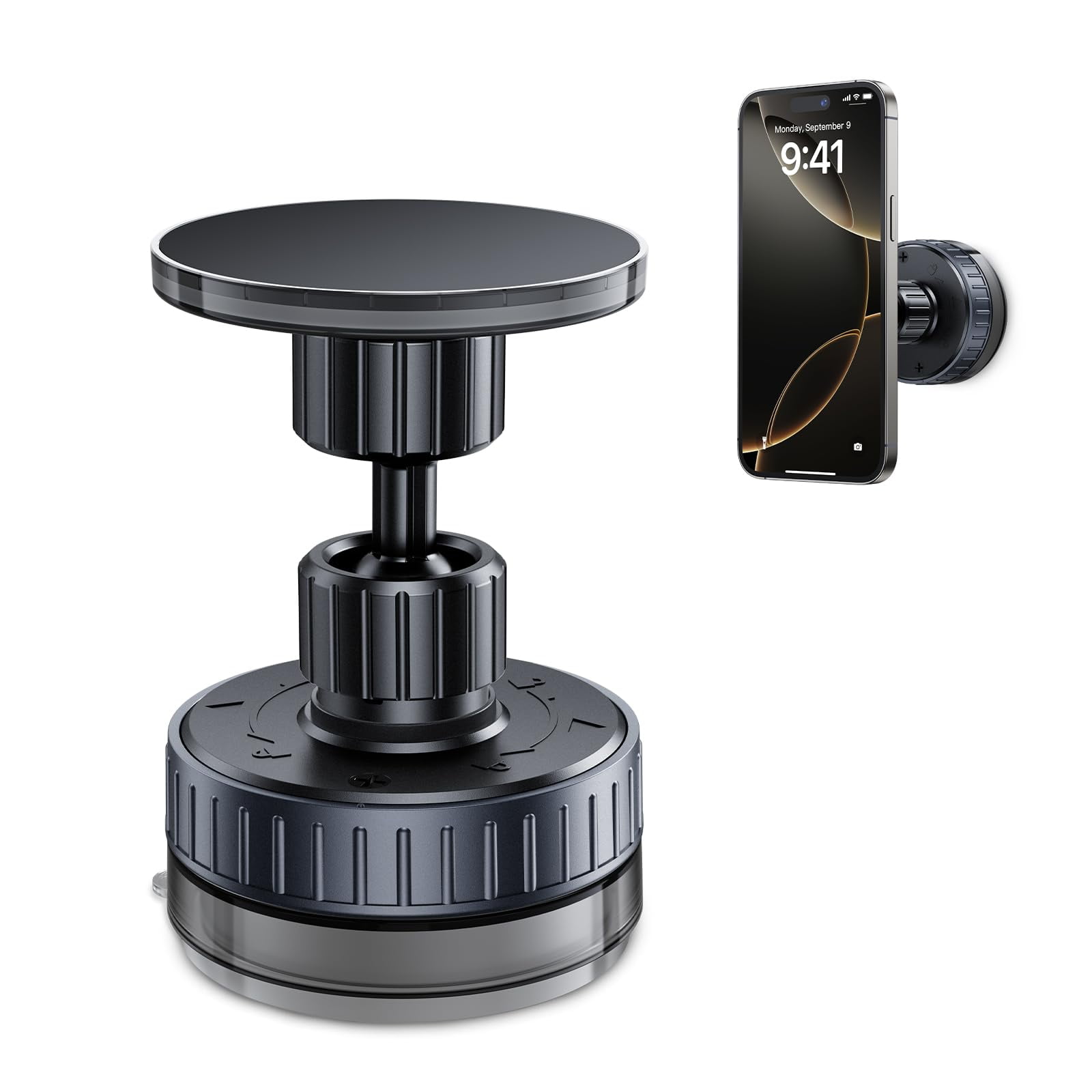 nediea Vacuum Suction Cup MMF7 Mount,Hands-Free Magnetic Shower Holder ...