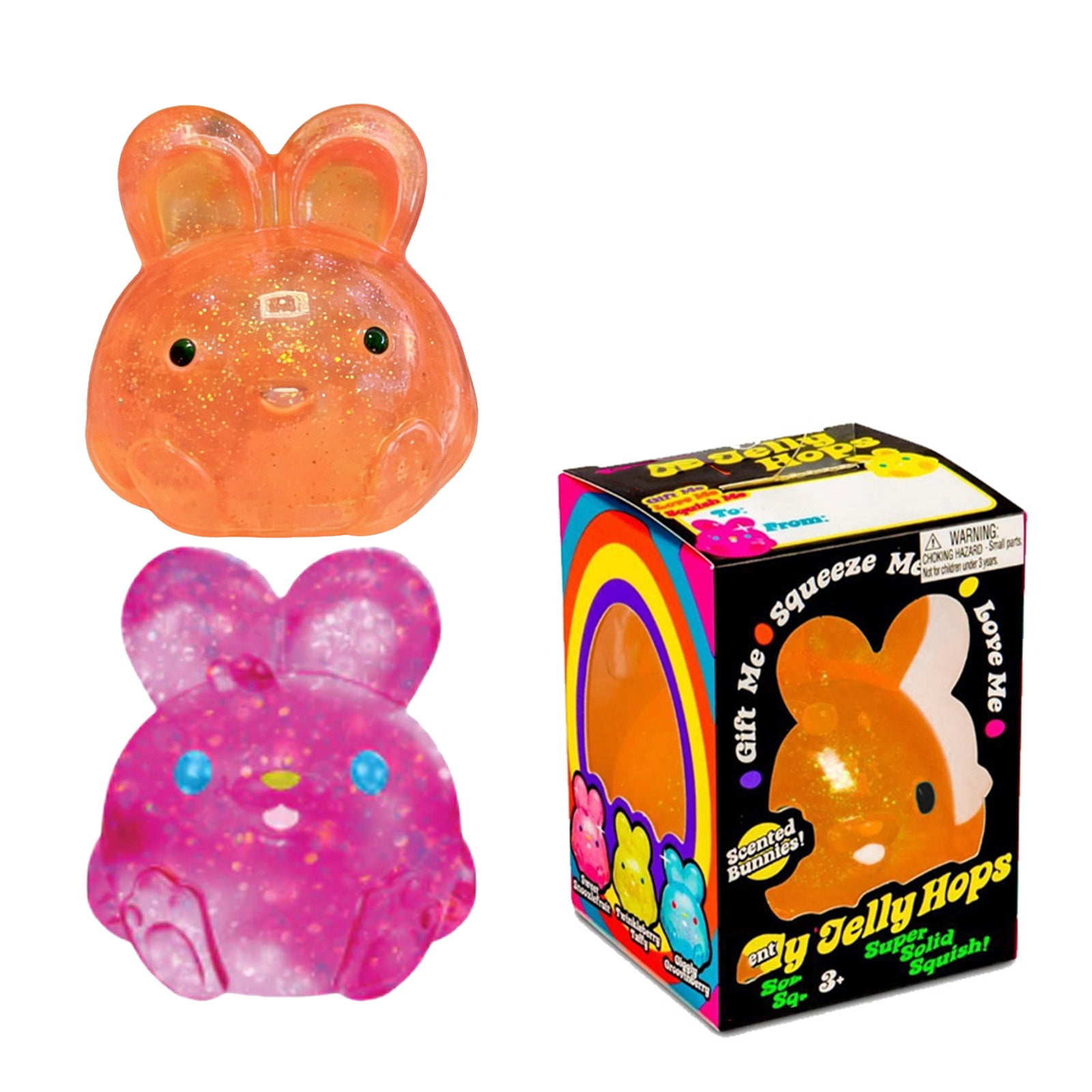 needo Easter Bunny Stress Toys, Bunny-Shaped Squeeze Sensory Toys, Soft ...