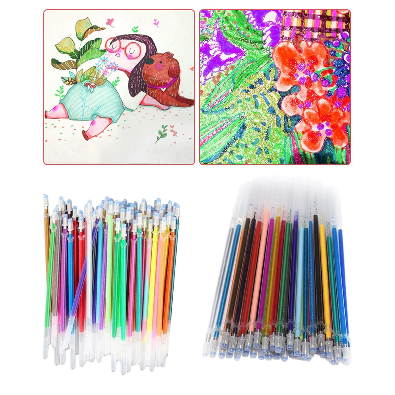 neon color Refill Glitter Coloring From Drawing Craft Marker 36Color ...