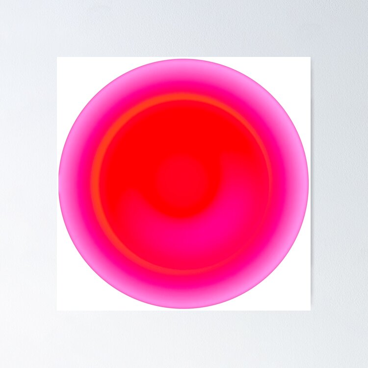 neon pink aura gradient UNFRAMED Poster, 8x12 - Walmart.com