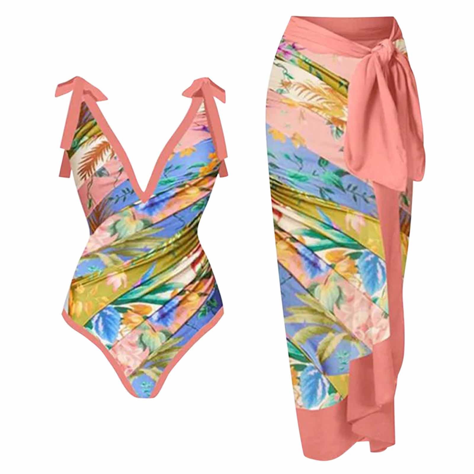 nerohusy Matching Bathing Suits,Womens One Piece Floral Bathing Suit ...