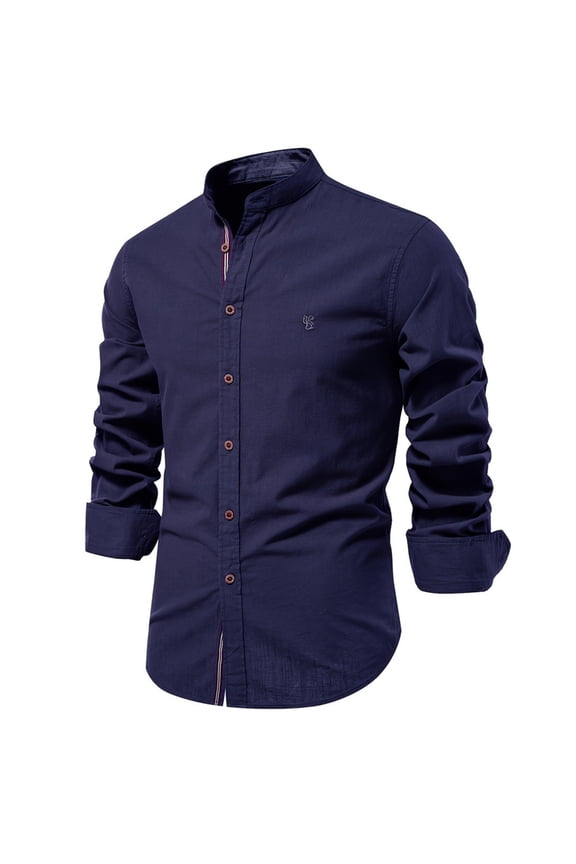 Men's Mandarin Collar Shirts