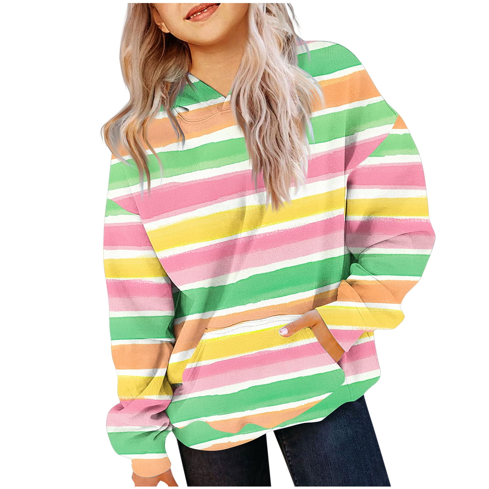 nerohusy Oversized Hoodies for Girls Cute Hoodies for Teen Girls Tie ...