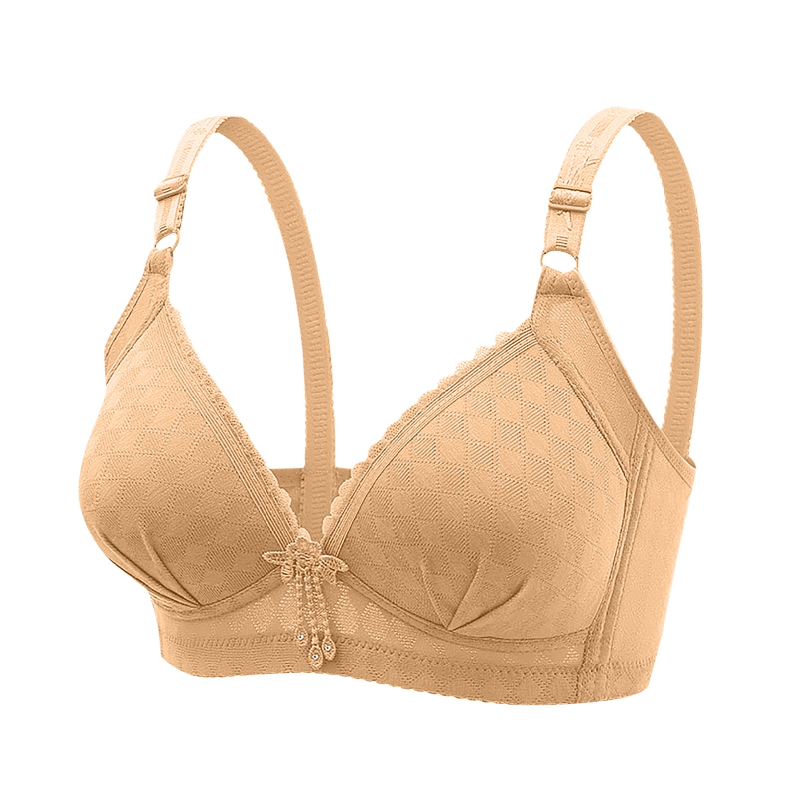 nerohusy Plus Size Bras for Women Front Closure,Daisy Bras for Older ...
