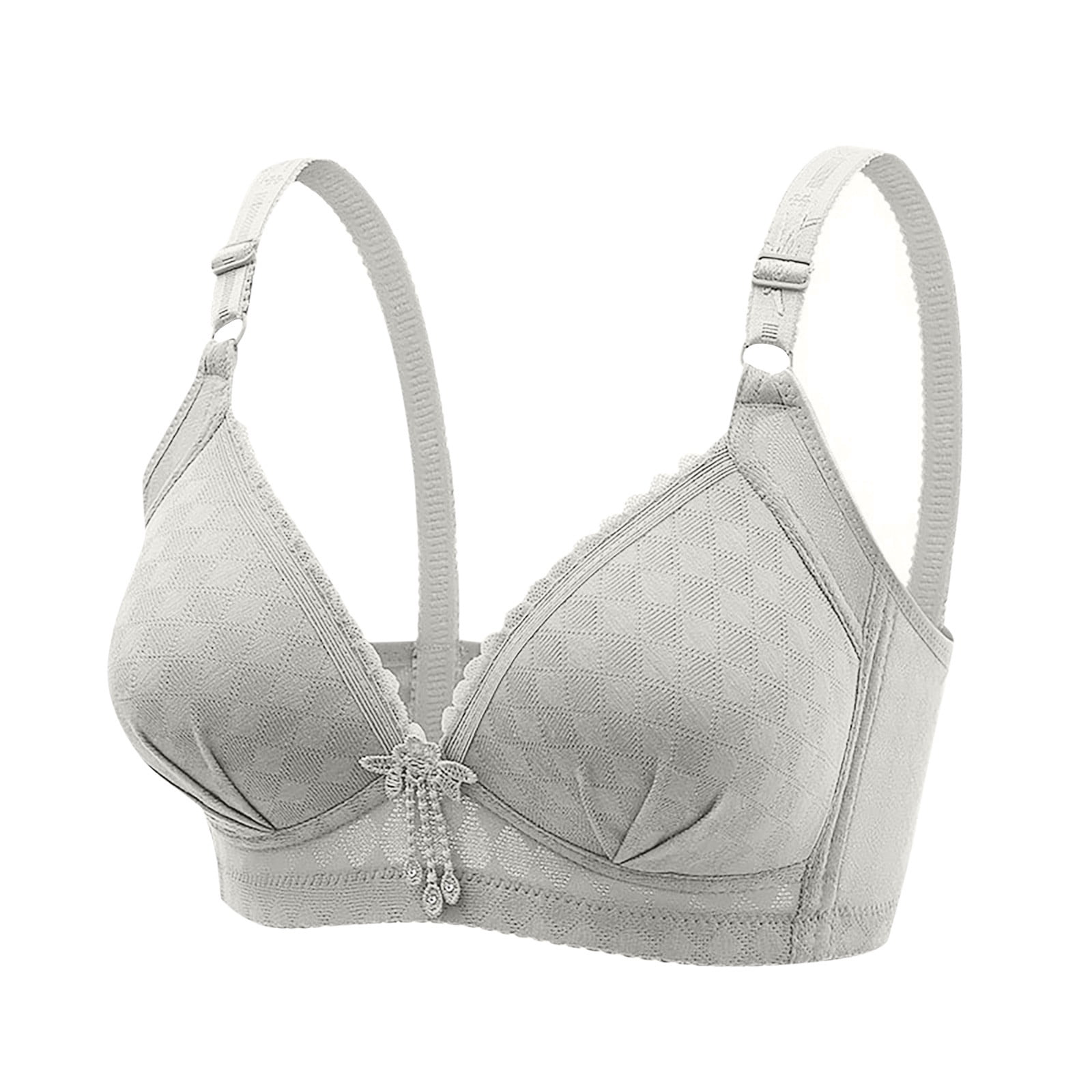 nerohusy Plus Size Bras for Women Front Closure,Daisy Bras for Older ...