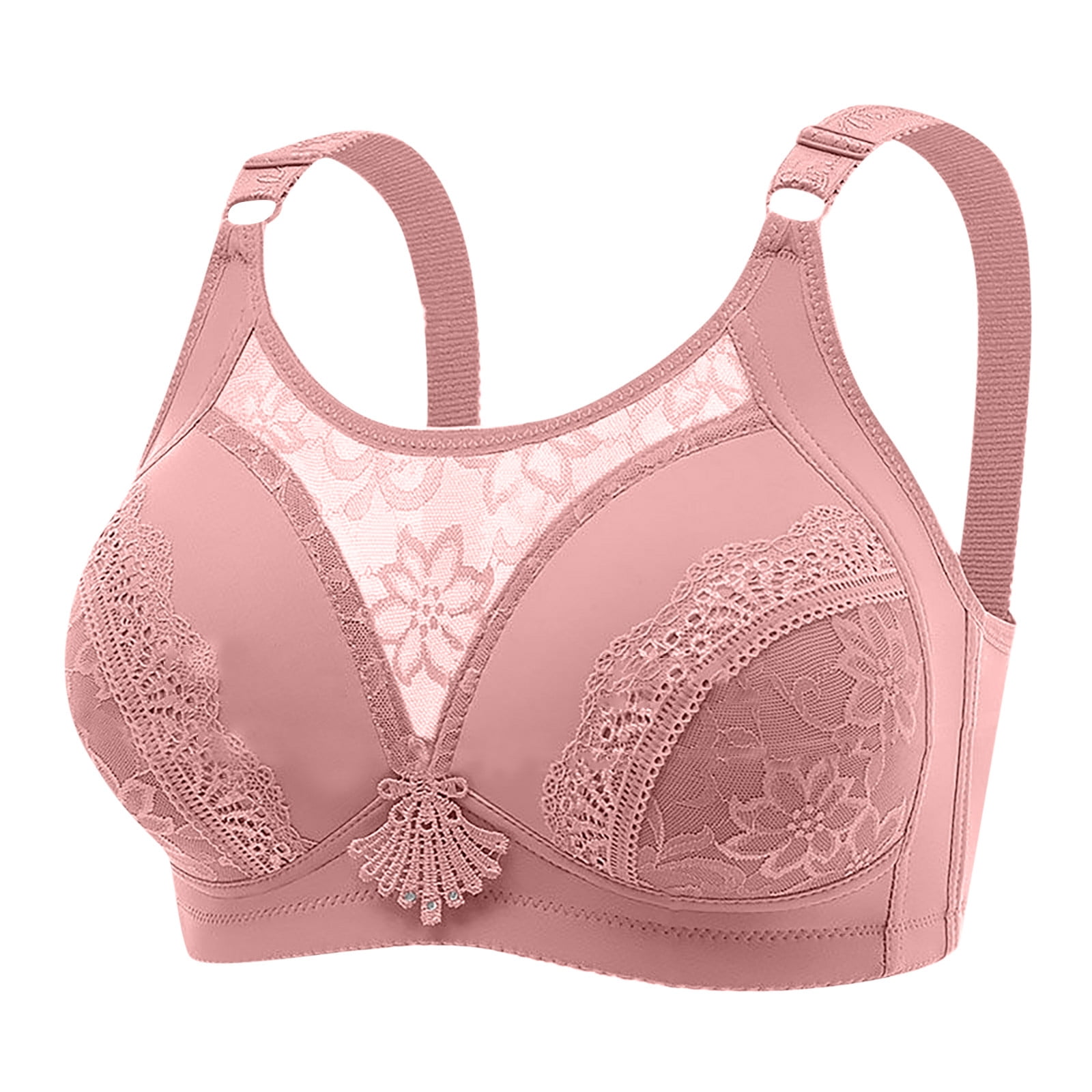 Nerohusy Plus Size Bras For Women Push Up Daisy Bras For Older Women