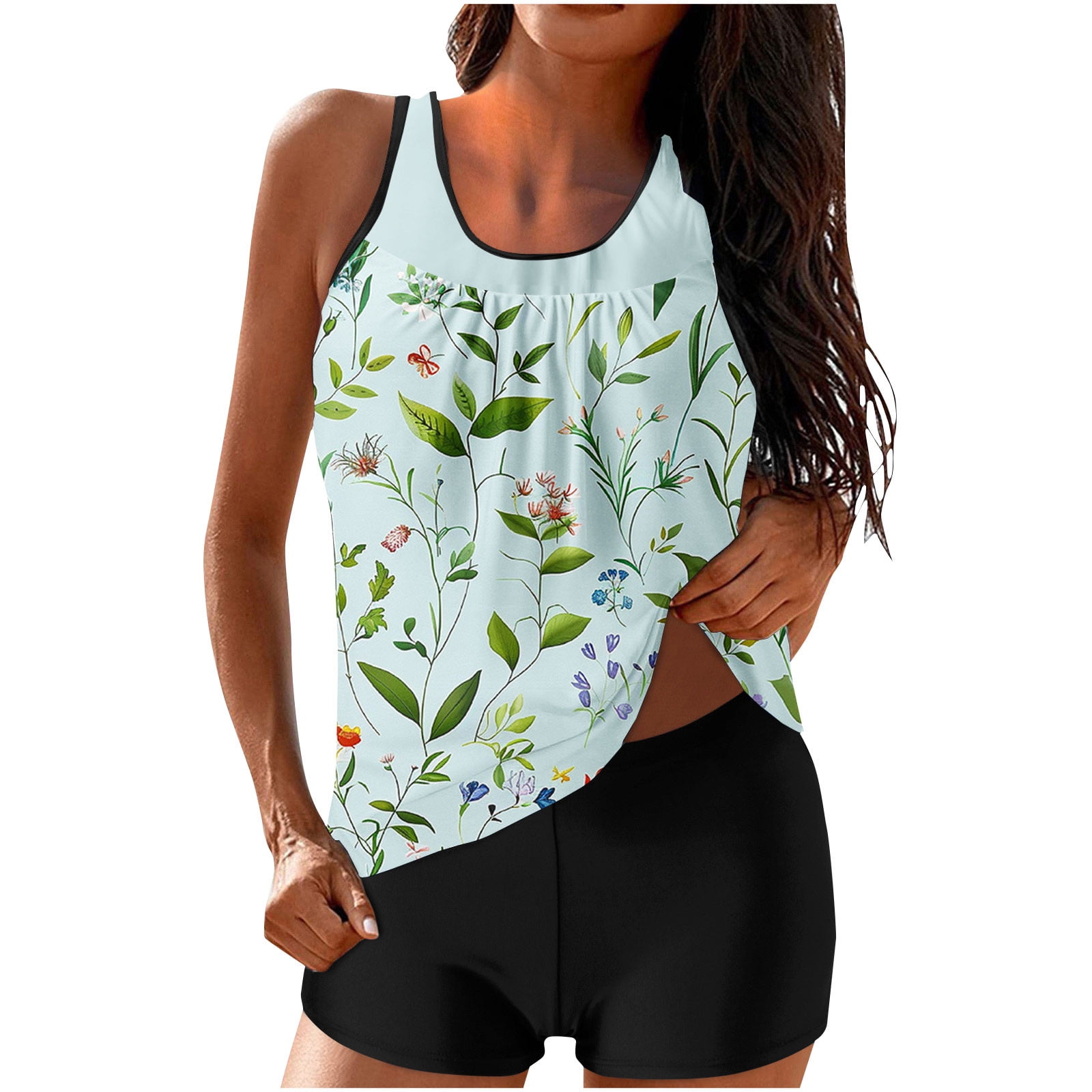 nerohusy Swimsuit Women Modest 2 Piece,Tankini Bathing Suits for Women ...