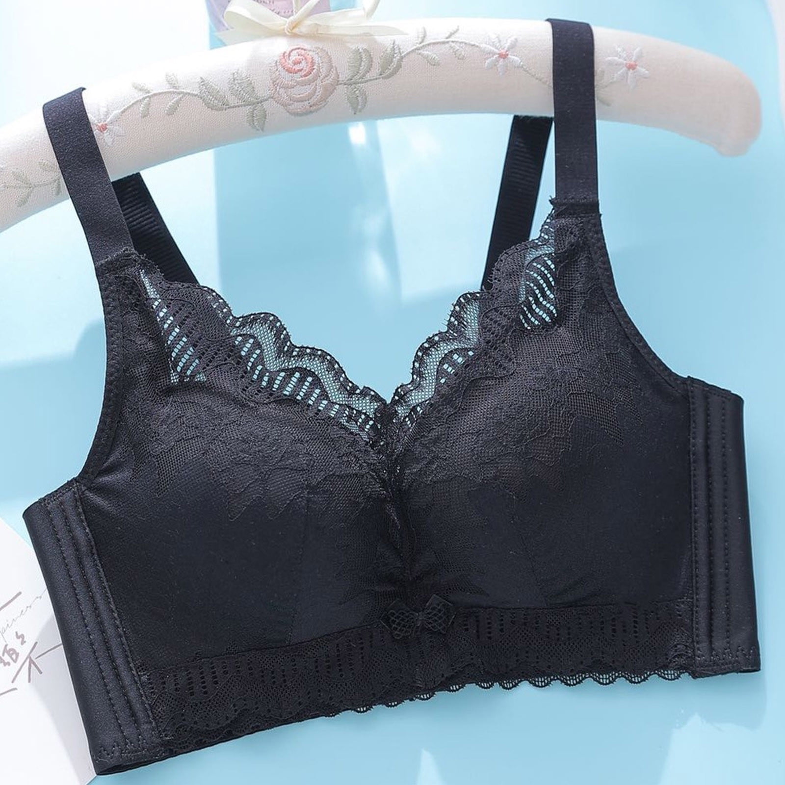 nerohusy Women's Front Closure Bras Womens Push Up Bra No Underwire ...