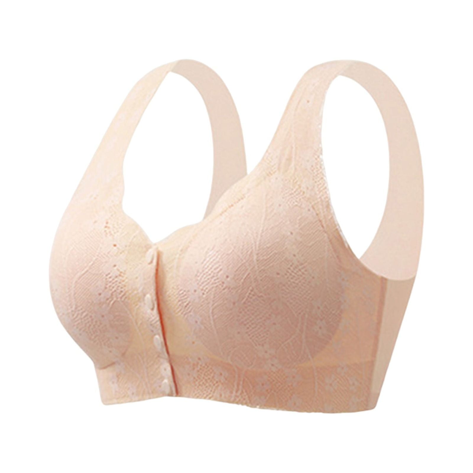 nerohusy Women's Plus Size Bras Front Closure No Underwire,Daisy Bras ...