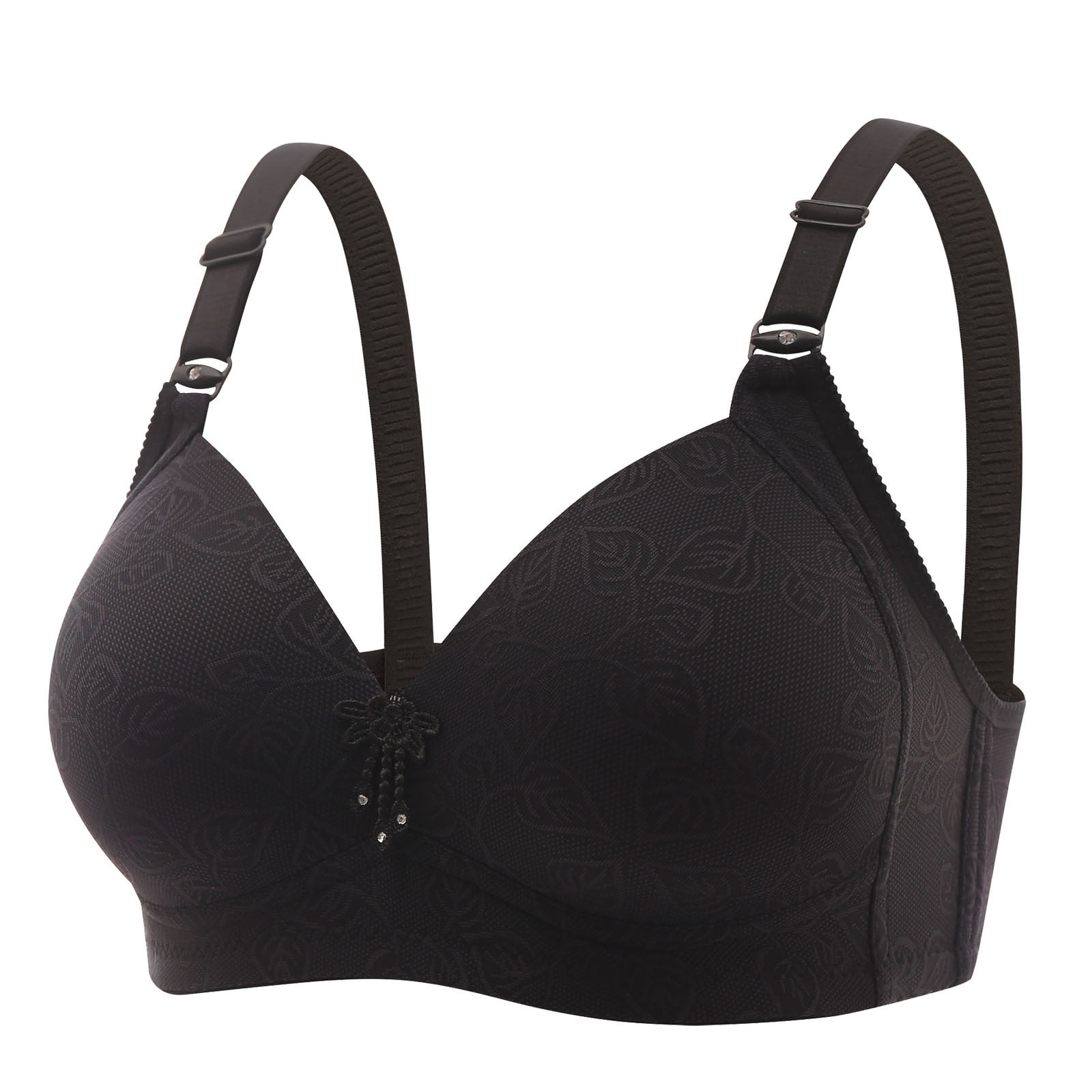 Nerohusy Womens Plus Size Bras No Wire Daisy Bras For Older Women