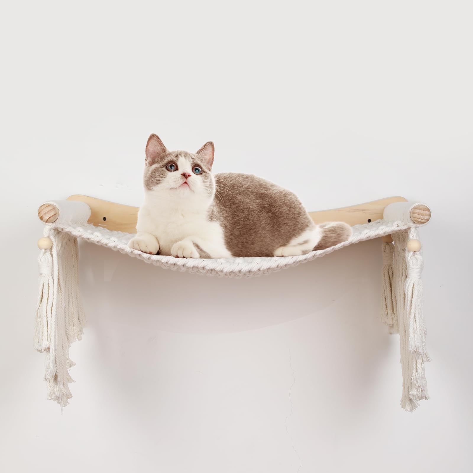 nets Tribe Cat Wall Shelves & Hammock - Comfy Cat Beds with Window ...
