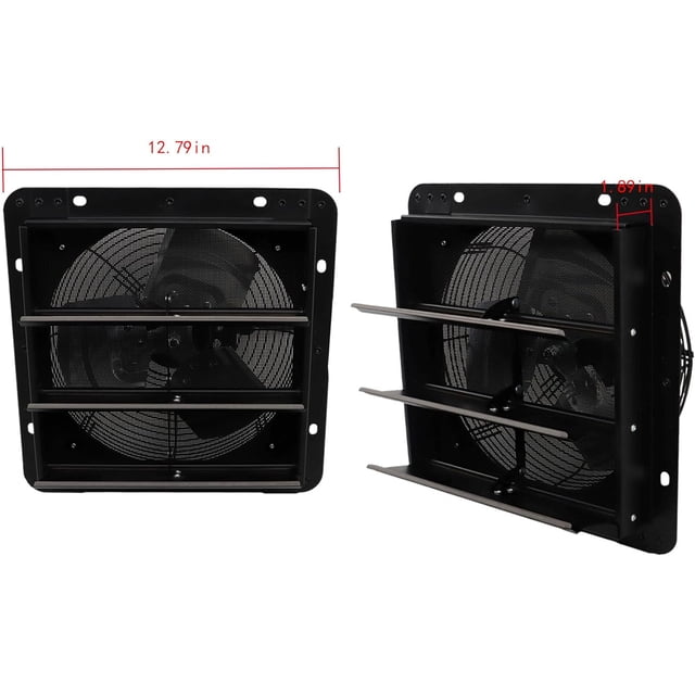 netuera 10" Shutter Exhaust Fan Industrial Speed Wall Mount Garage Shop ...