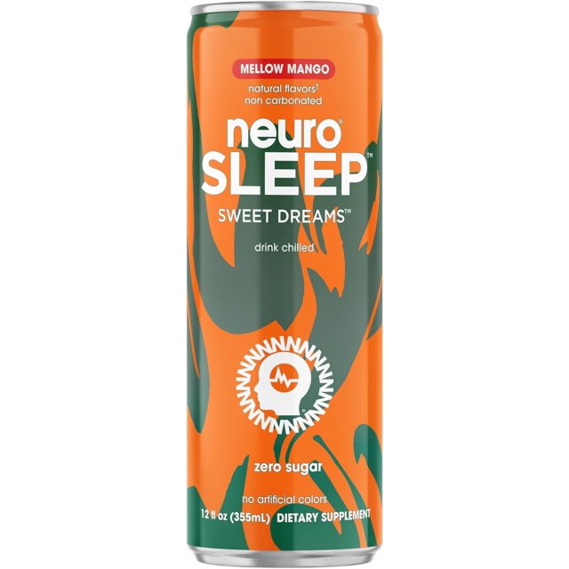 neuroSLEEP, Mellow Mango, Restful Sleep Beverage, 12oz Can (12 Pack ...