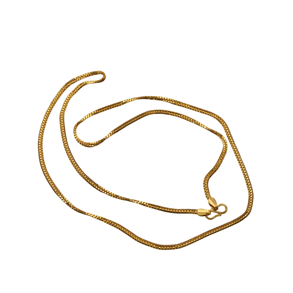 new 22 carat hallmark striking jewelry gold 22" wheat chain brother ...