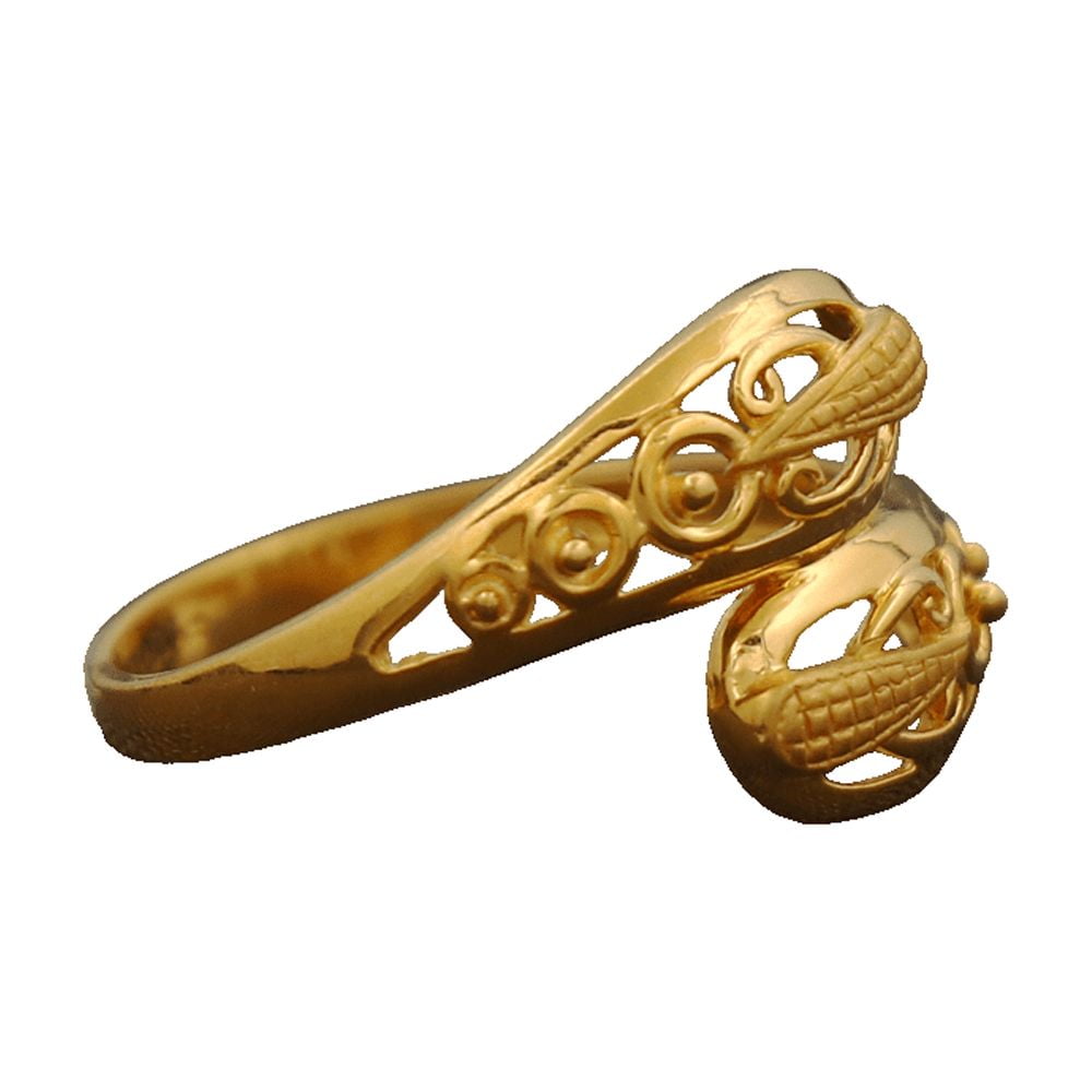 Siddhi Impex 22 Carat Seal Surpassing Gold Stackable Female Ring Size ...