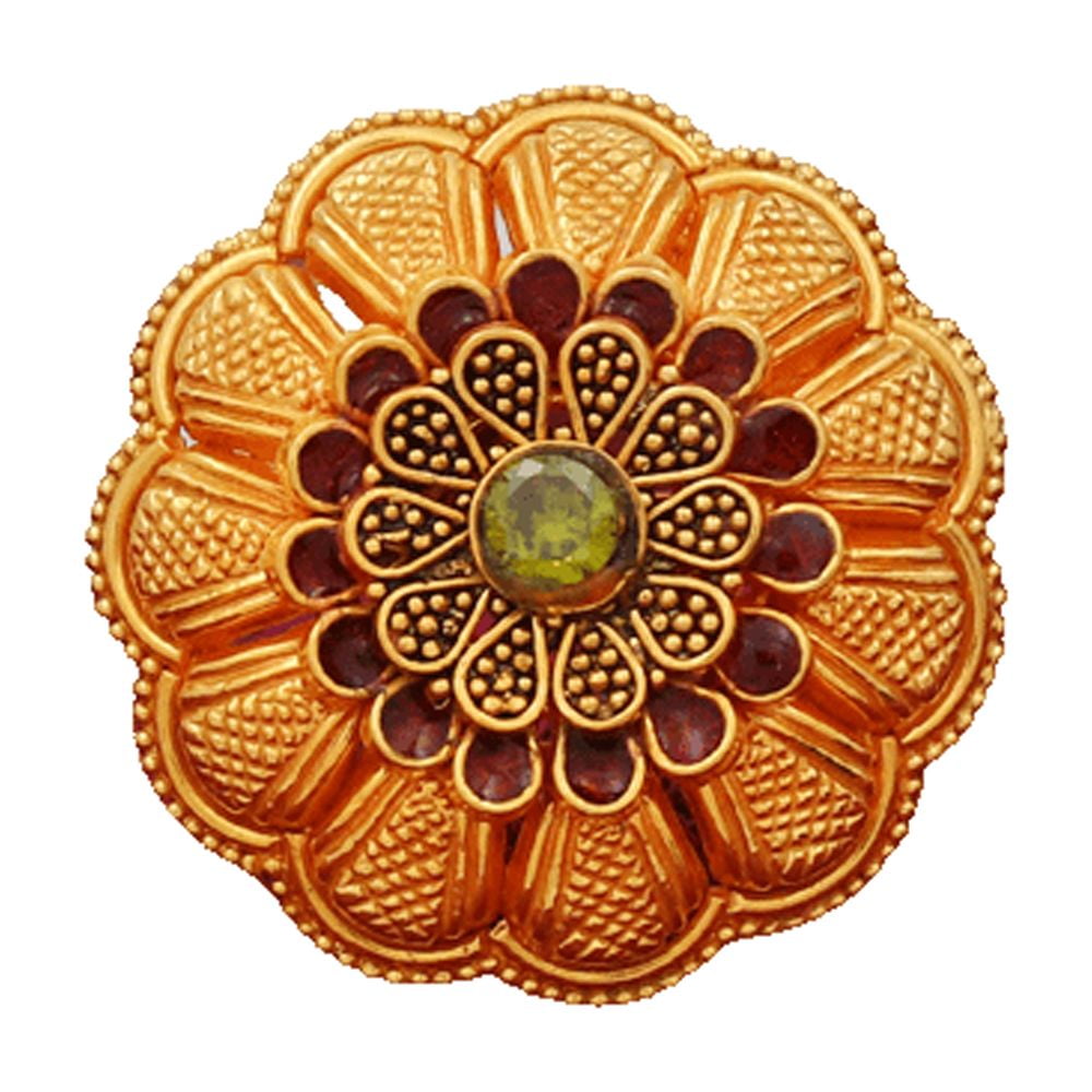 Siddhi Impex 22K Hallmark Shiny Gold Puzzle Female Ring Size Us 12 Half ...